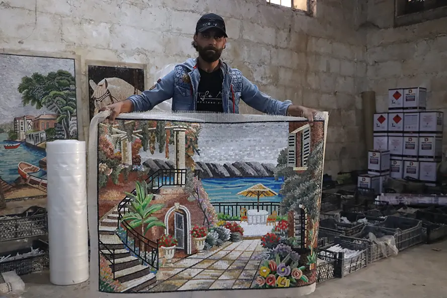 Ahmed and the Syrian mosaic... Ataa Relief